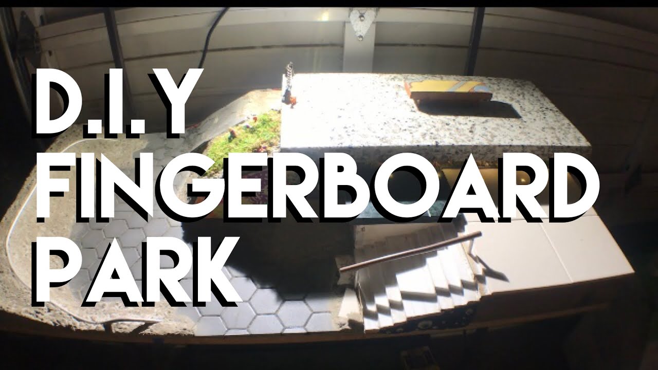 Building a DIY Fingerboard park! - YouTube