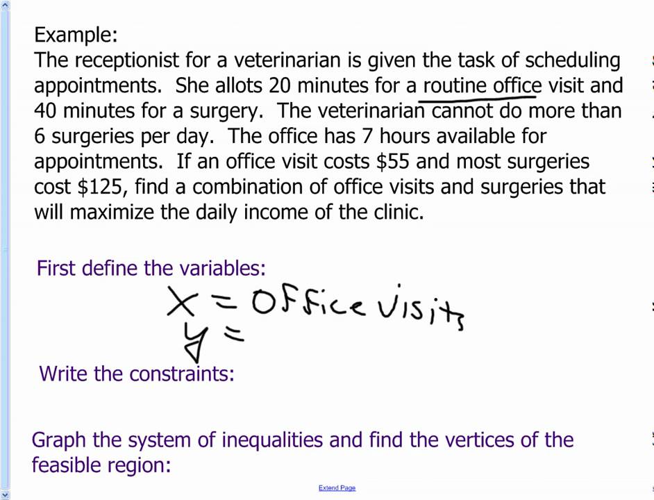 6.5 linear programming - complete with objective functions - part 1 ...