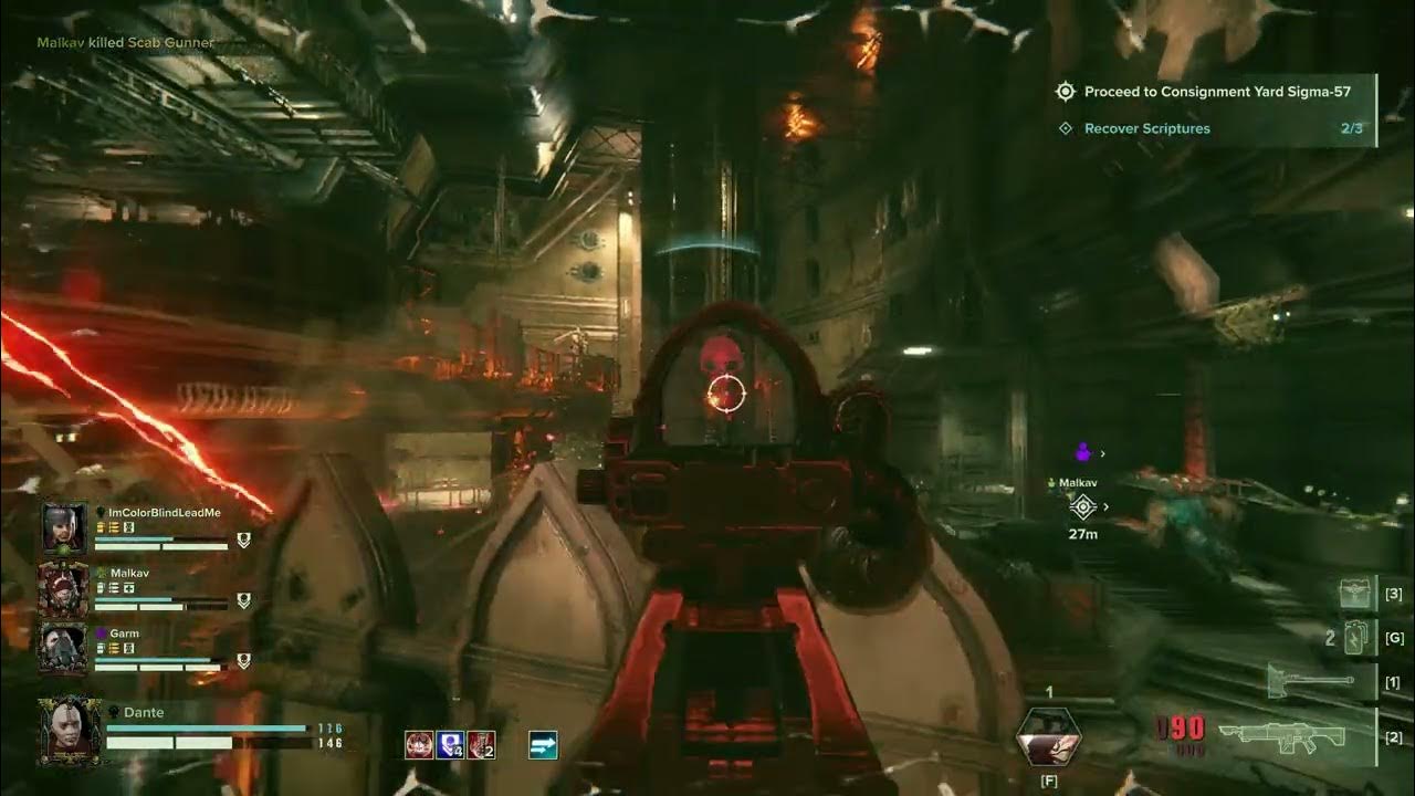 Warhammer 40,000 Darktide Daemonhost Melting - YouTube