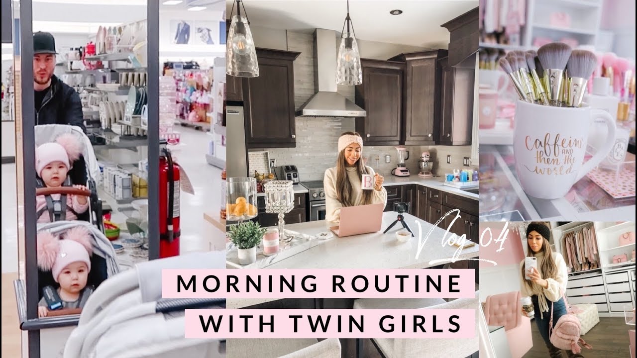 MORNING ROUTINE WITH TWINS! VLOG 04💕🌞 - YouTube