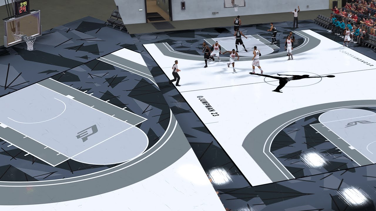NBA 2K17 - Jordan Hangar Court PC Mod Gameplay - YouTube