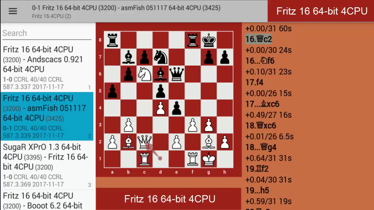 Fritz 16 64-bit 4CPU - YouTube