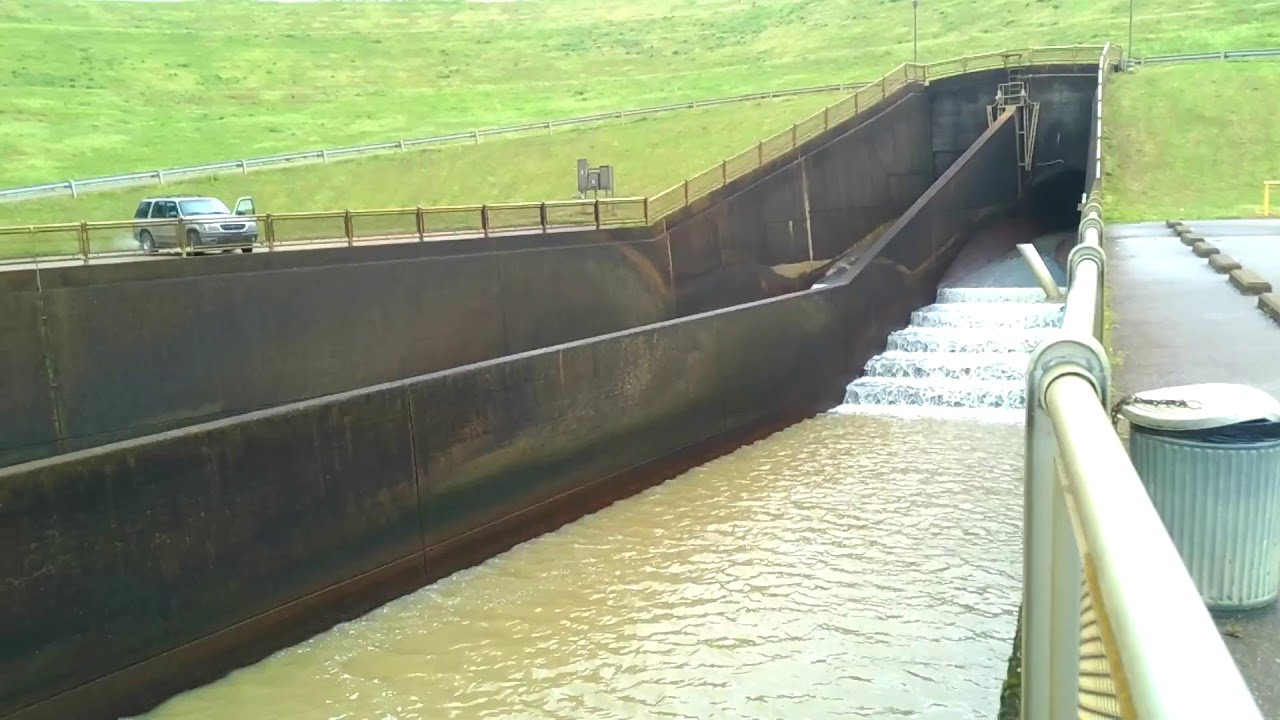 Enid Lake Spillway - YouTube