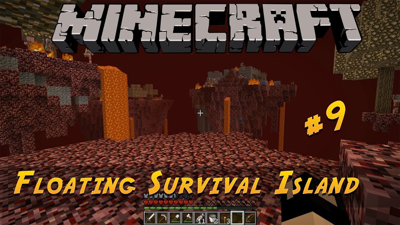 Minecraft: Floating Survival Island Ep #9 - The Nether! - YouTube