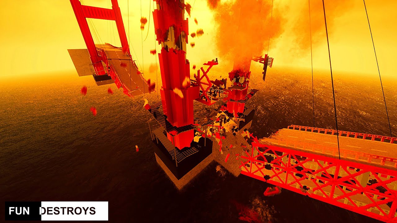 DESTROY GOLDEN GATE BRIDGE | Teardown DESTROYS #2| Teardown ...