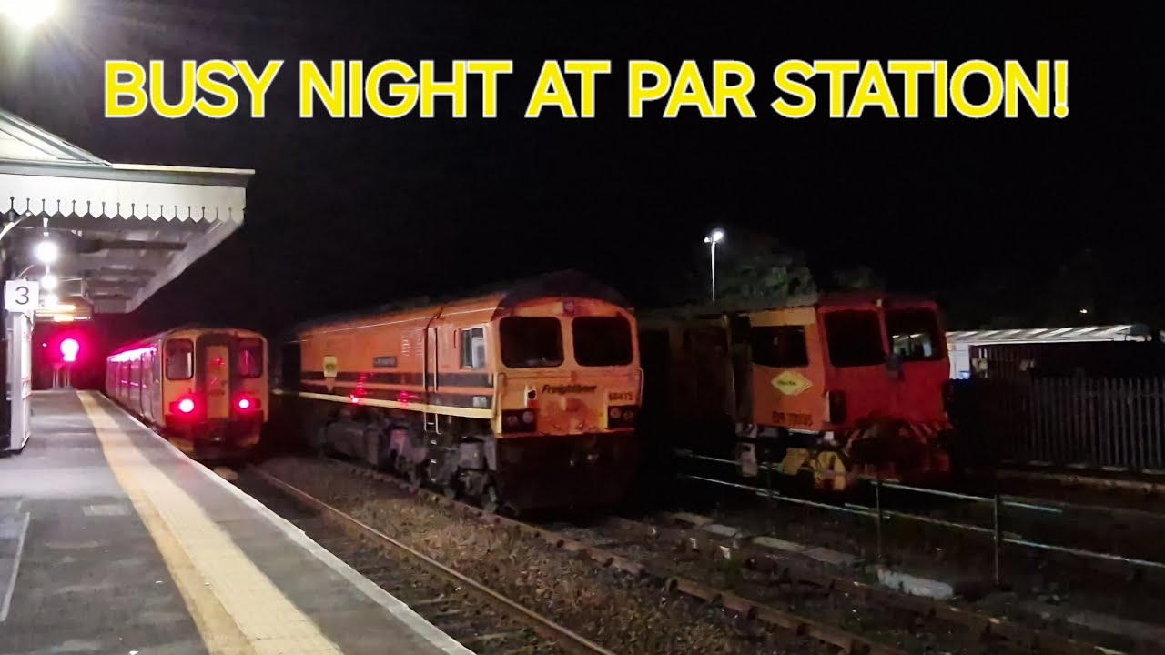 Westbury Down TC to Goonbarrow Junction with 66514 & 66415 at Par ...