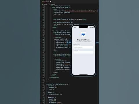 Episode 1 | Building a Simple Login Screen in React Native - YouTube