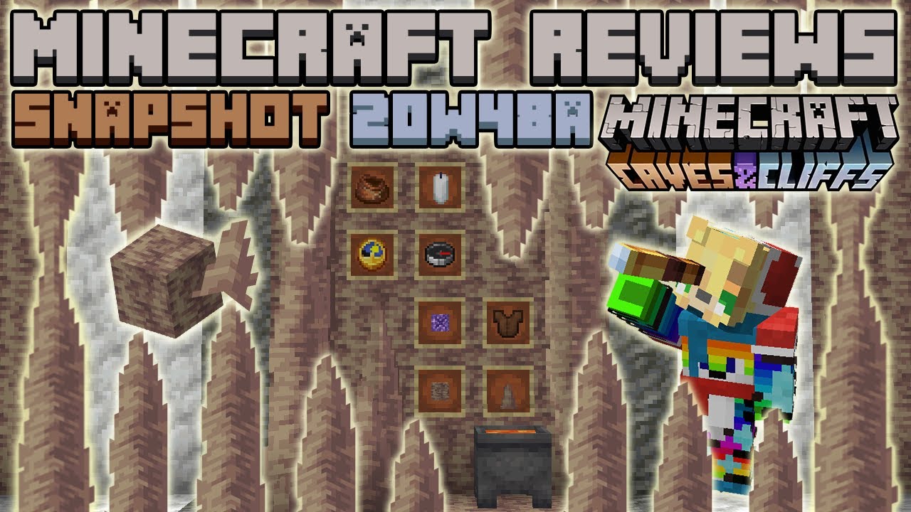 Minecraft Reviews, Snapshot 20w48a [ESTALACTITAS Y ESTALAGMITAS] - YouTube