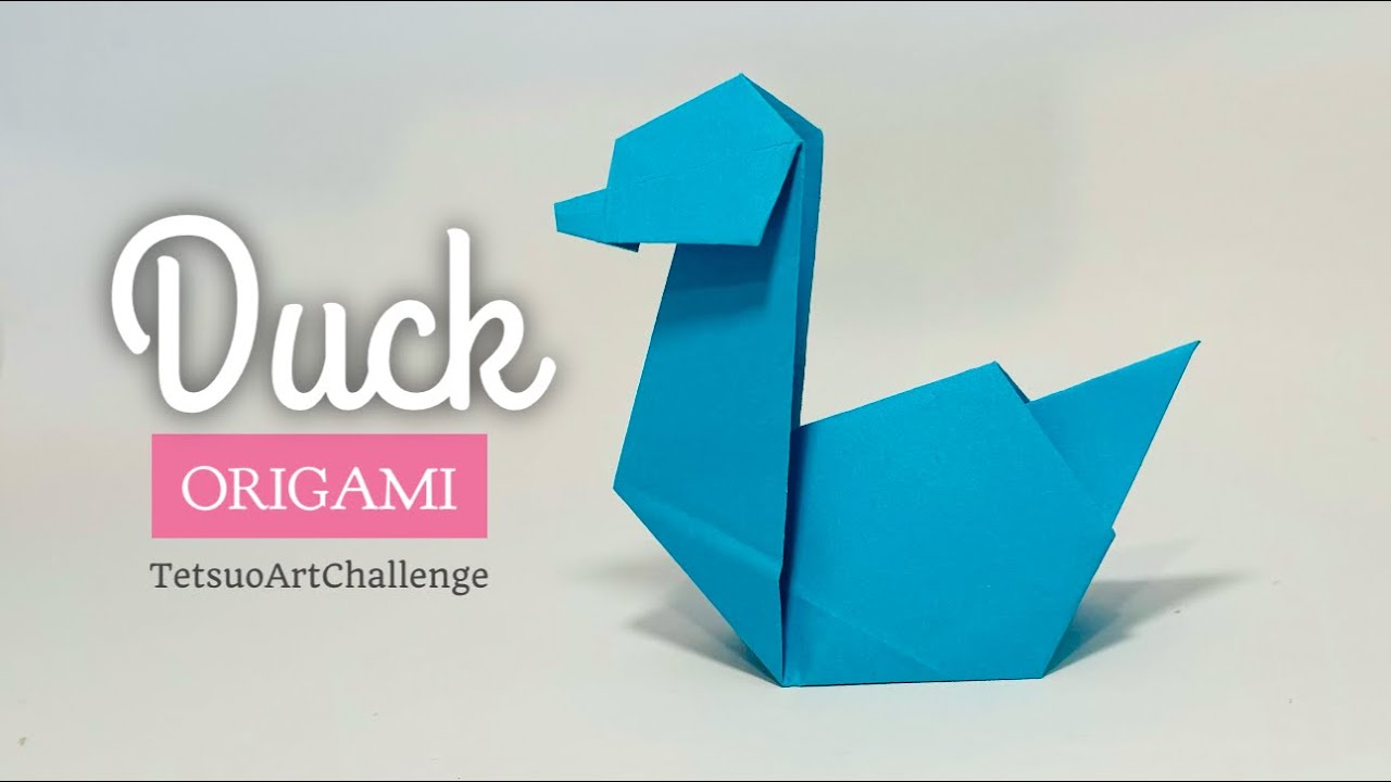 Origami Duck Tutorial | Simple Version - YouTube