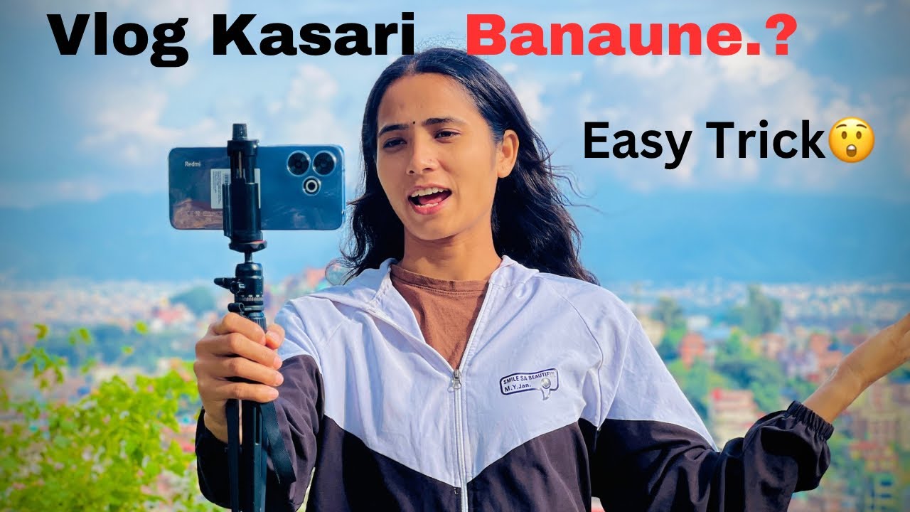 How To Make Vlog in 2024 || Vlog kasari banaune ....? vlogging tips for beginners😲Easy Method 😲 ...