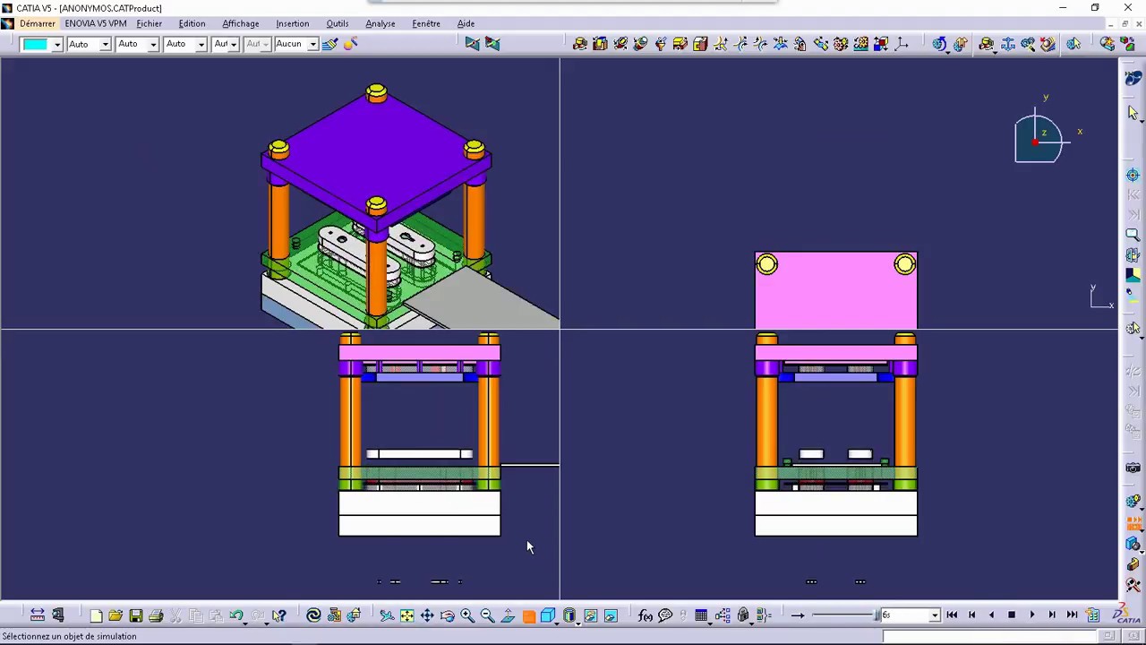 CATIA V5 - DMU Simulation of a Hallmark-Matrix 2018-2019 - YouTube