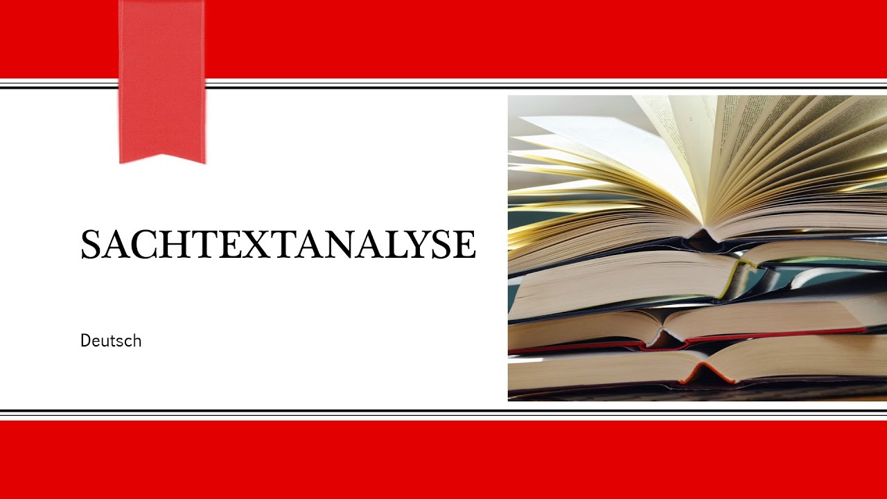 Wie schreibt man eine Sachtext Analyse? - YouTube