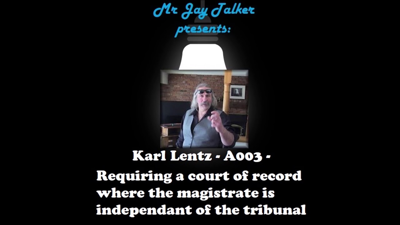 How to - require a court of record where the Judge is independent of ...