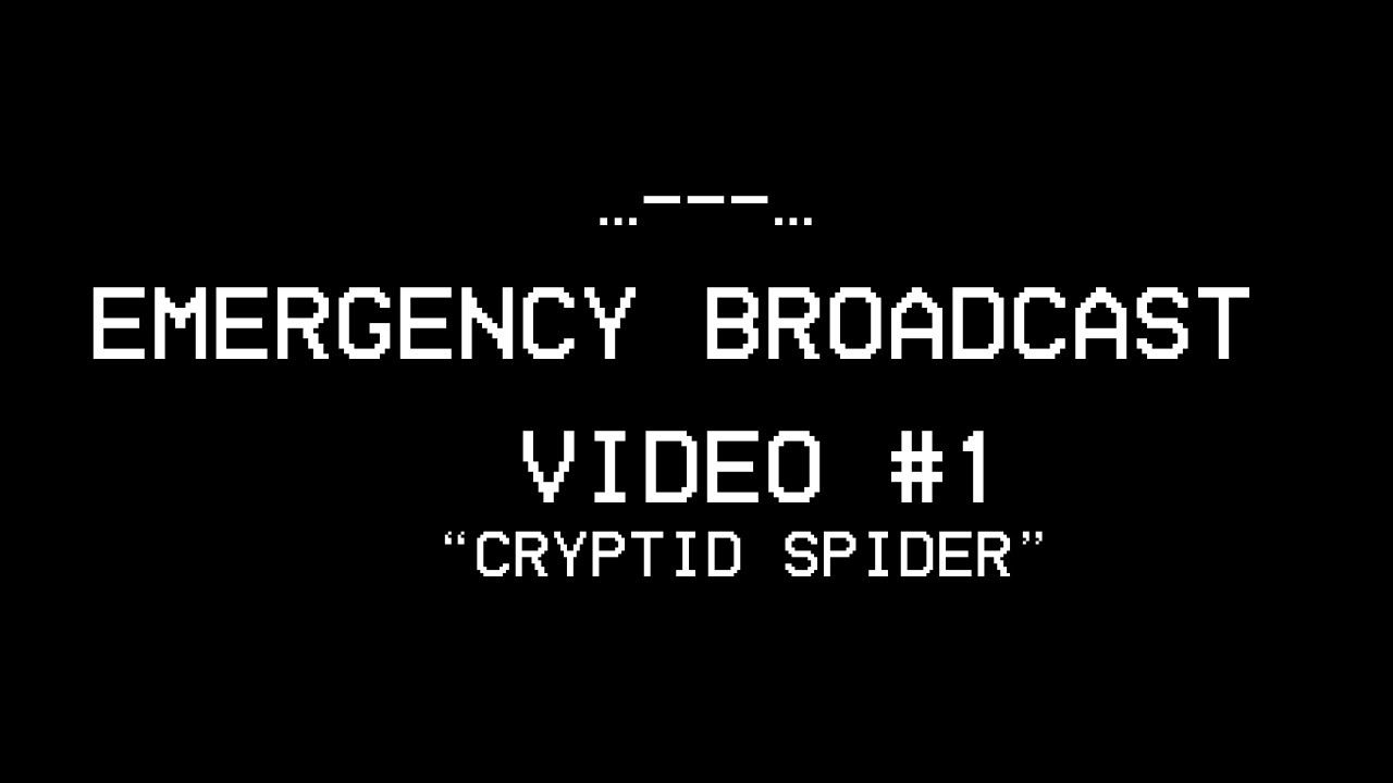 EMERGENCY BROADCAST #1 | CRYPTID SPIDER - YouTube