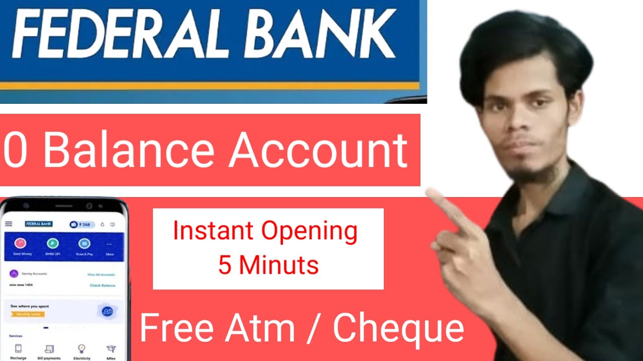 Federal Bank Account Opening Online Zero Balance Account Opening Online ...