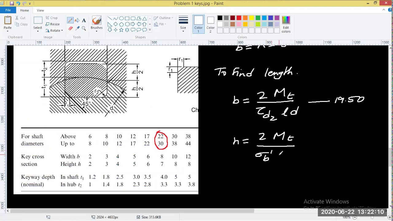 Problems on keys & keyways - YouTube