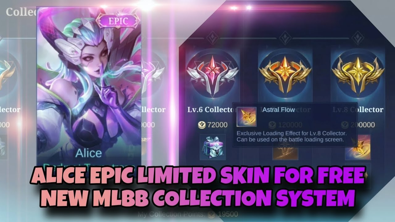 NEW COLLECTION SYSTEM WILL BE RELEASED SOON 🤩 GET ALICE EPIC SKIN FOR ...