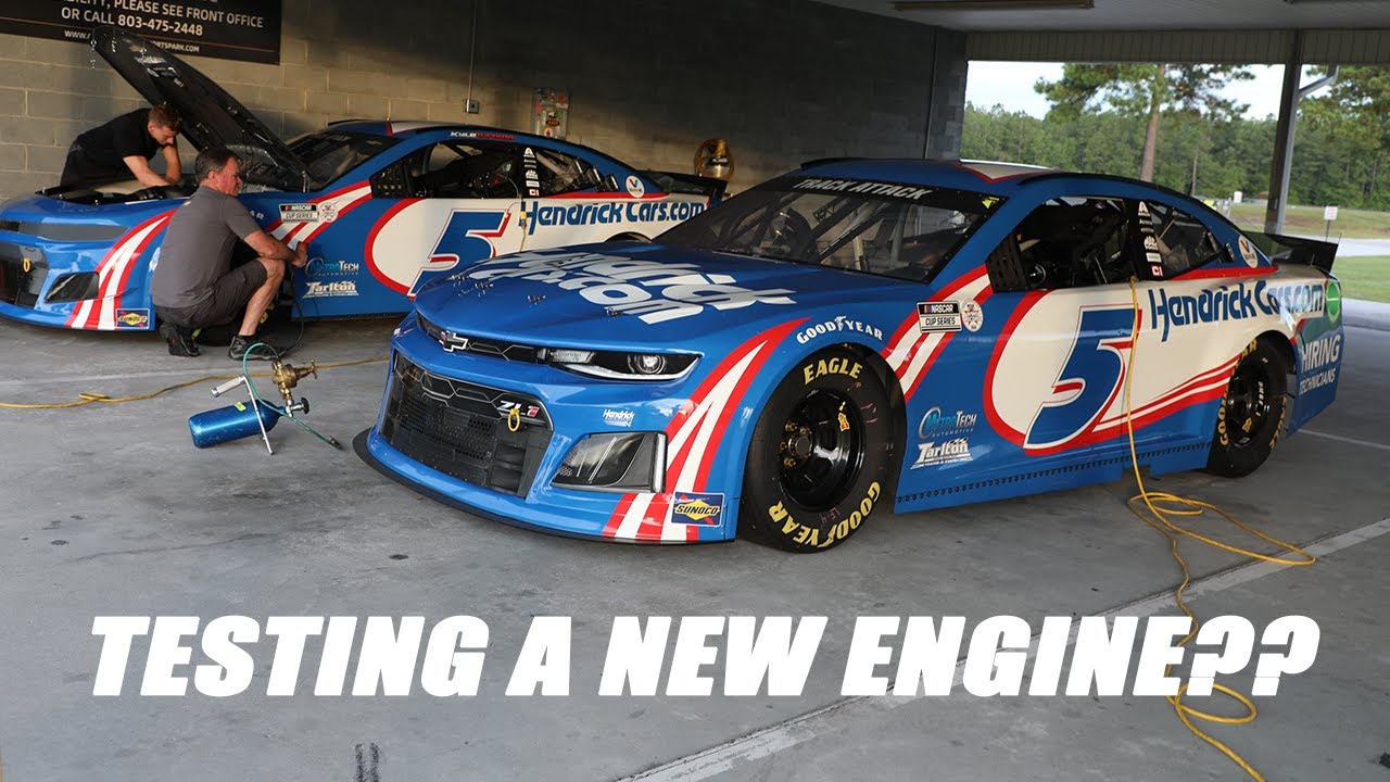 Hendrick Track Attack New Engine Testing in former Kyle Larson Car ...