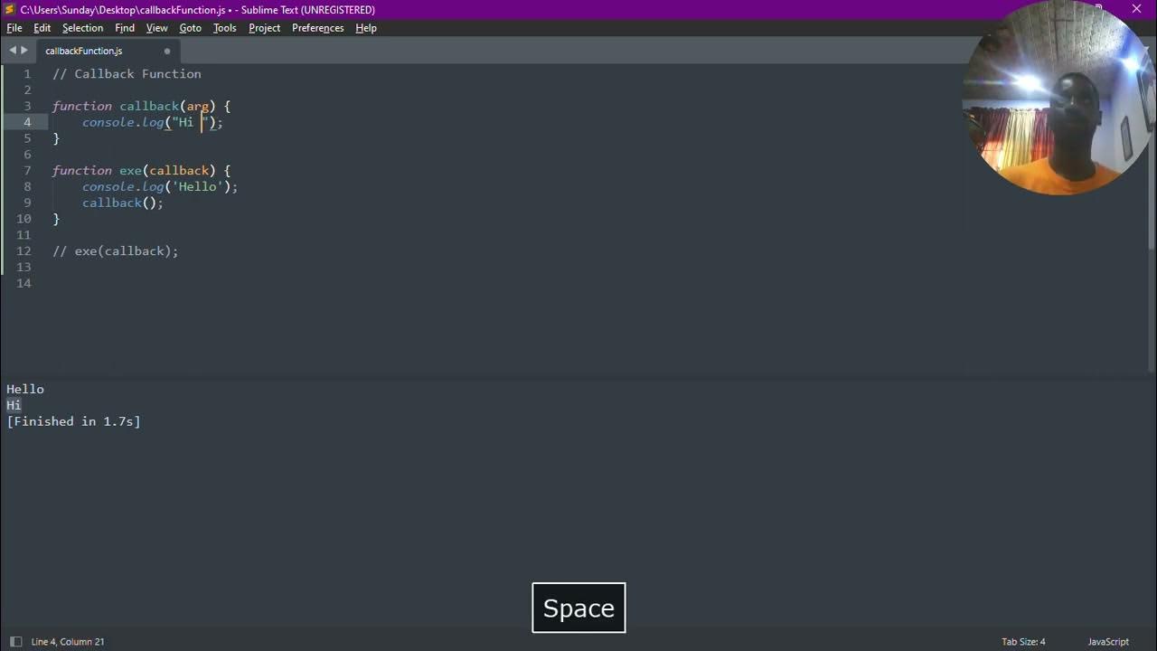 Callback Function in JavaScript - YouTube