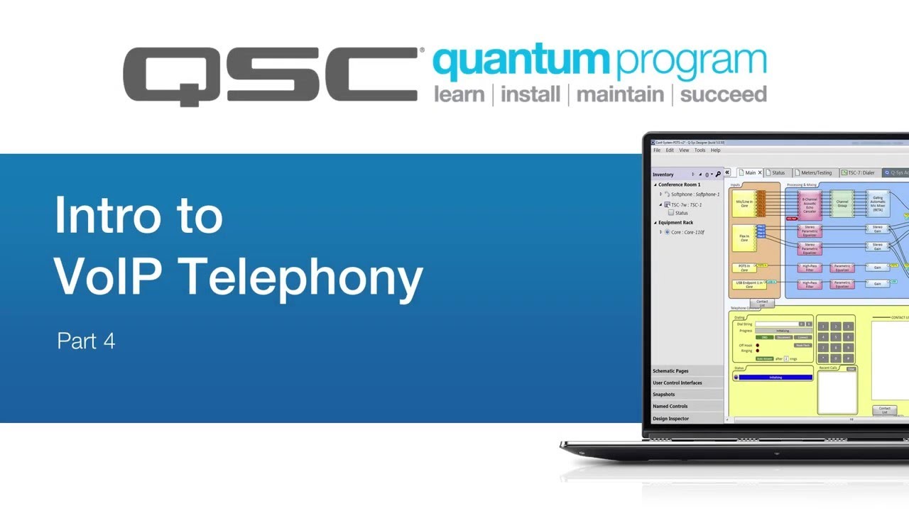 Intro to VoIP Telephony - Part 4 (QSC Quantum) - YouTube