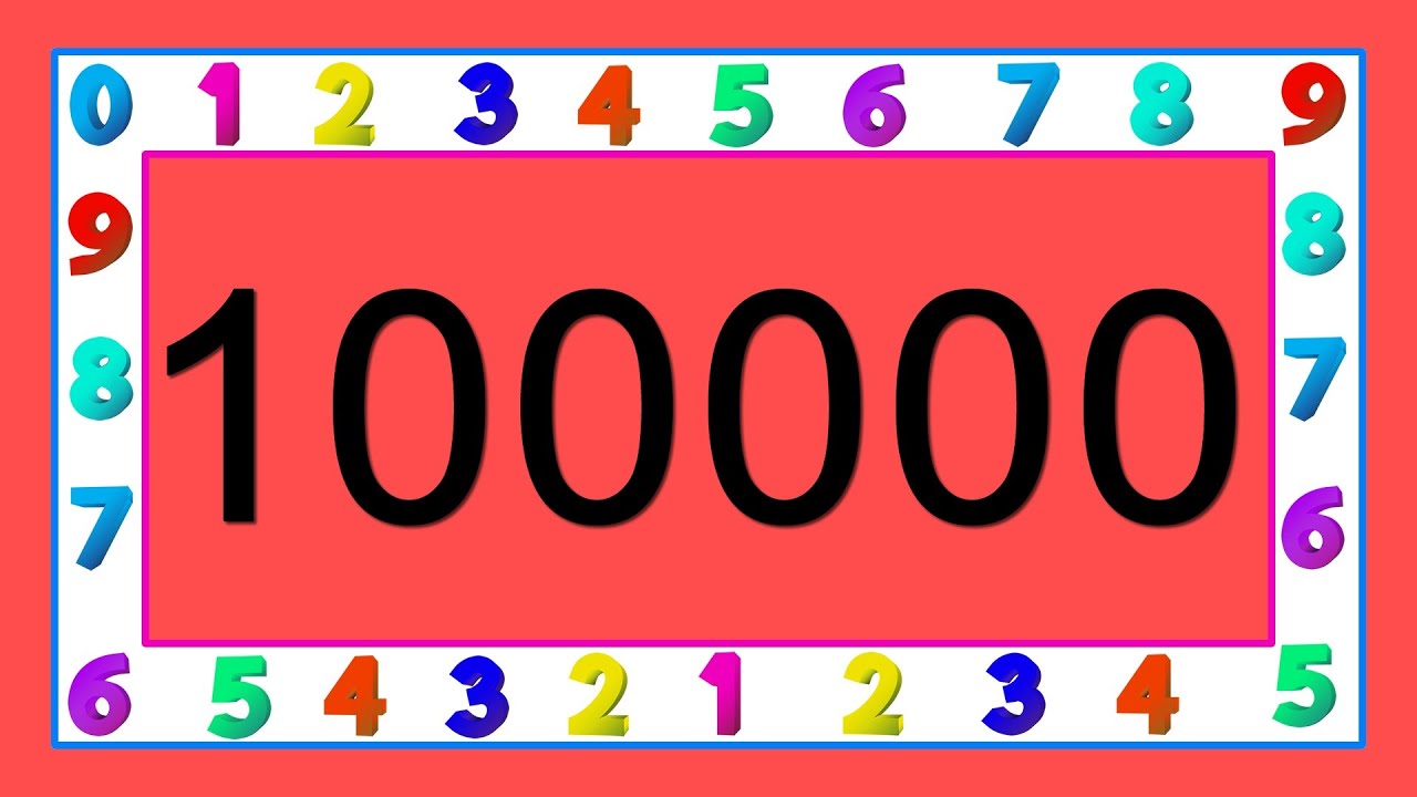 Numbers 1 to 100000 | Números de 1 a 100000 | 1-100000 | 1 a 100 mil ...