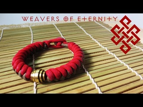 How to Make a Snake Knot Paracord Bracelet (Knot & Loop) Tutorial - YouTube