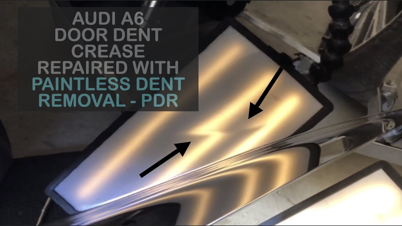 Audi A6 Door Crease Removed w/ PDR Paintless Dent Removal by Coastal ...