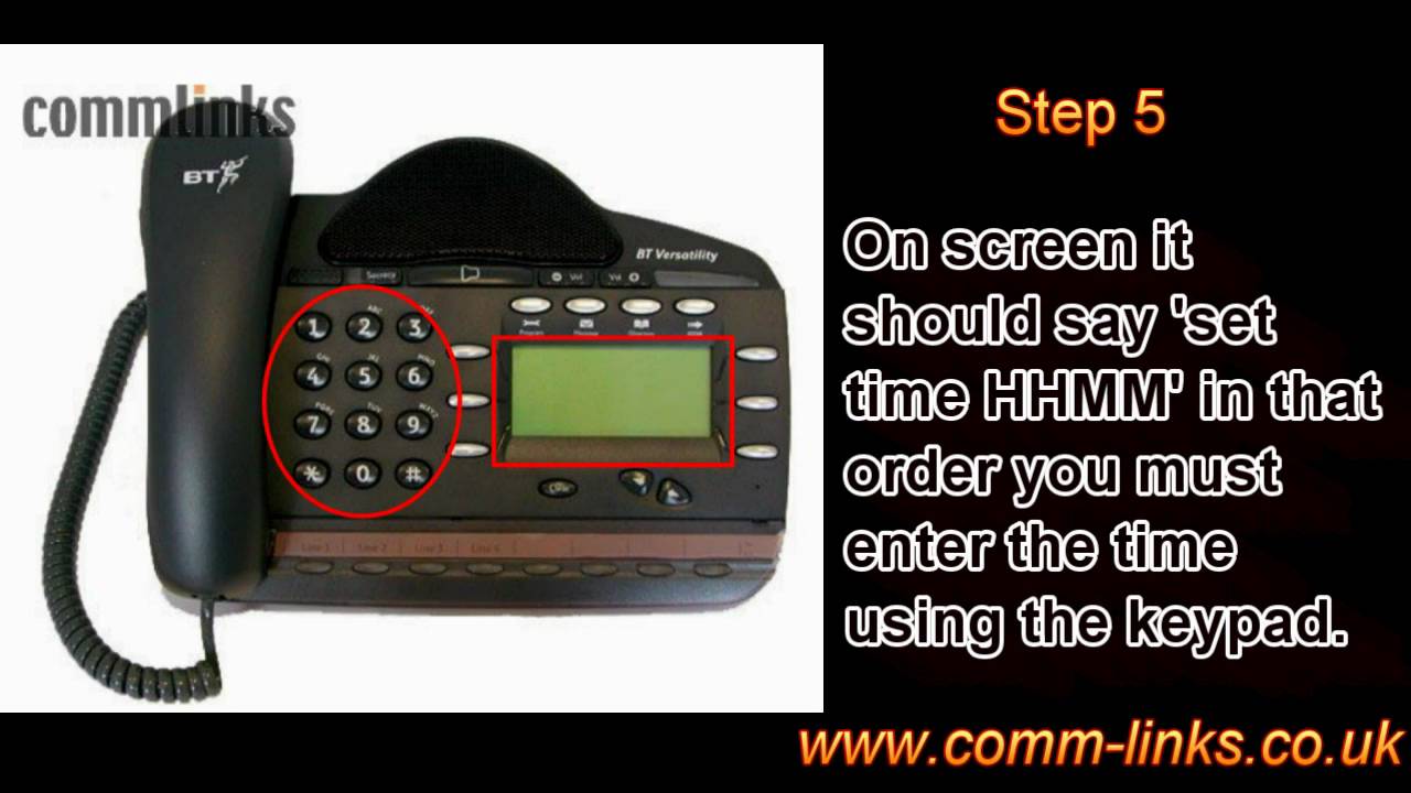 How to set the time and date on a Bt versatility? - YouTube