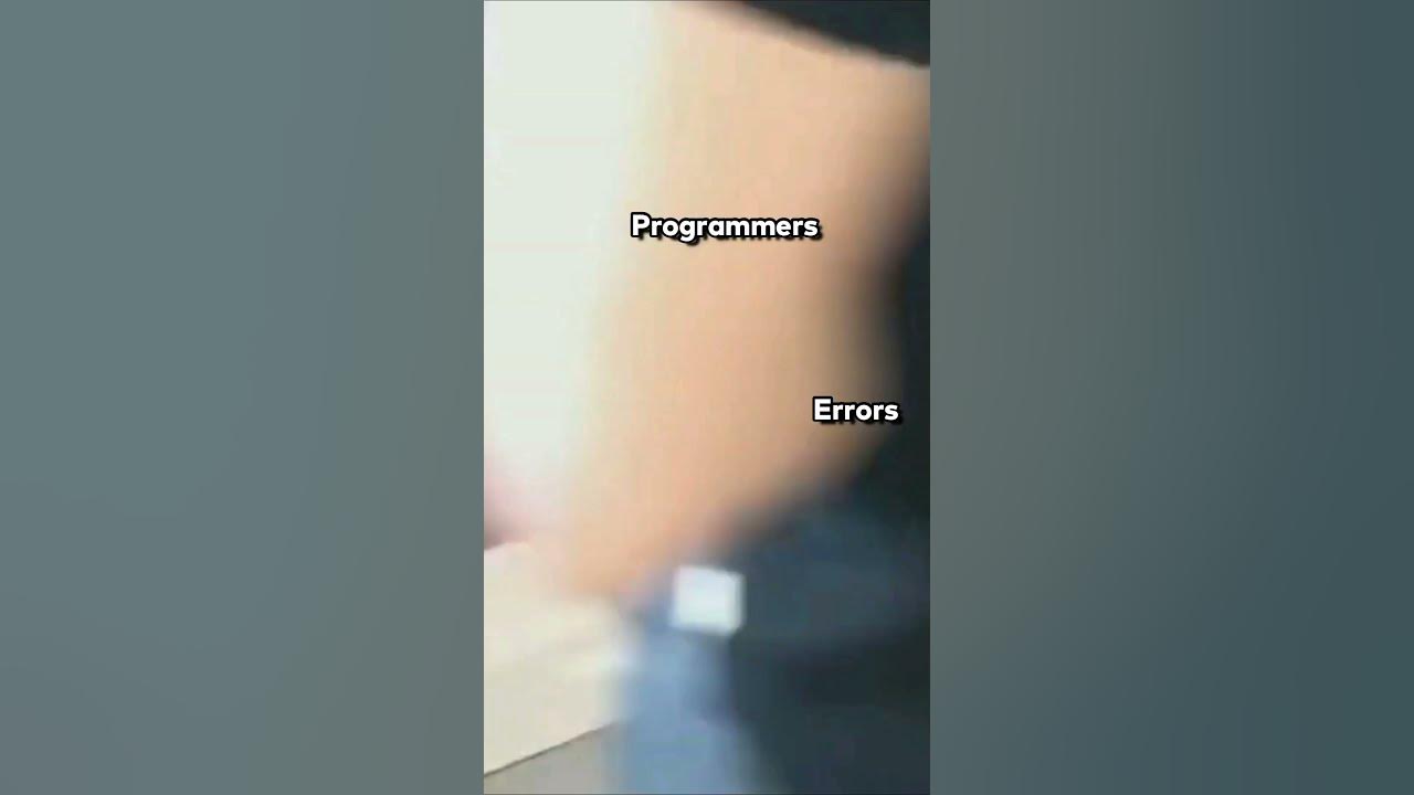 Errors and programmers - YouTube
