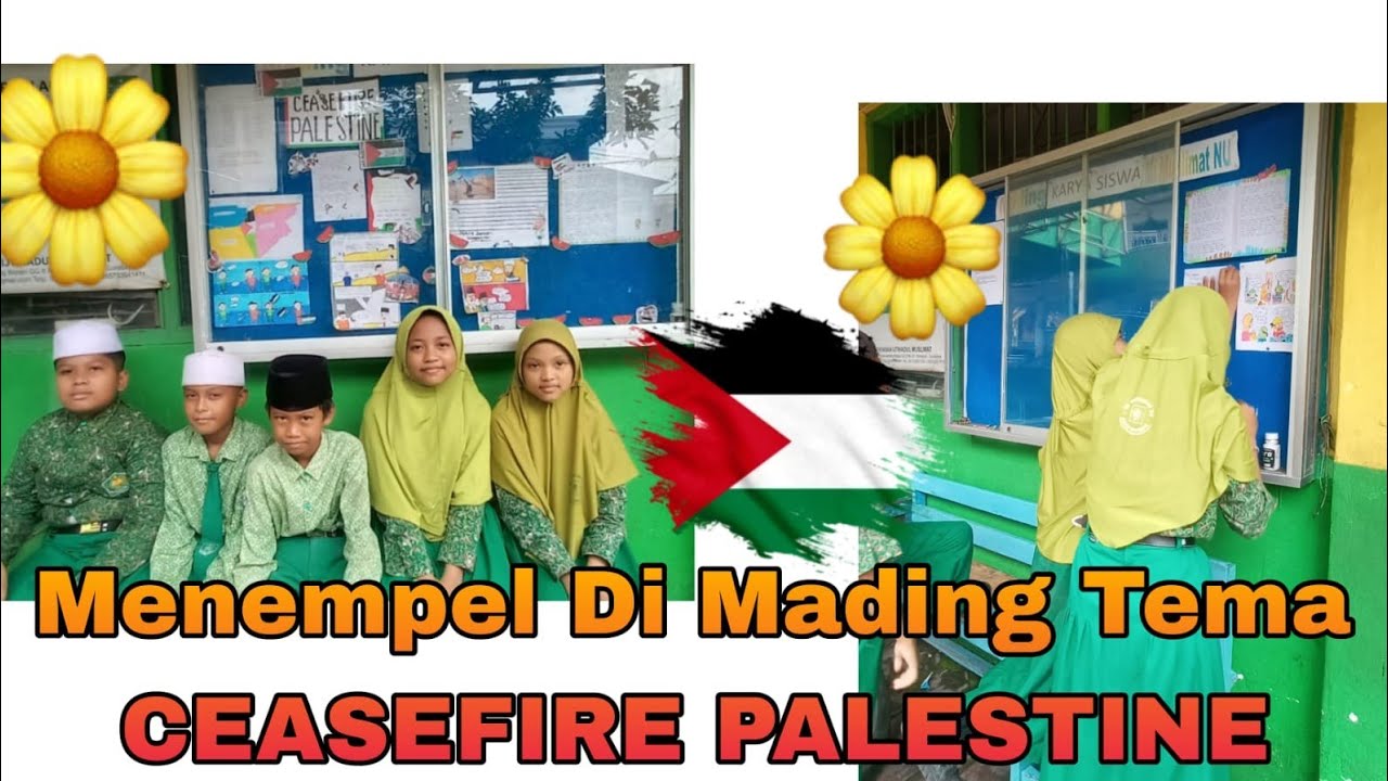 CEASEFIRE PALESTINE TEMA MADINGNYA || PROSES MENEMPEL MADING - YouTube