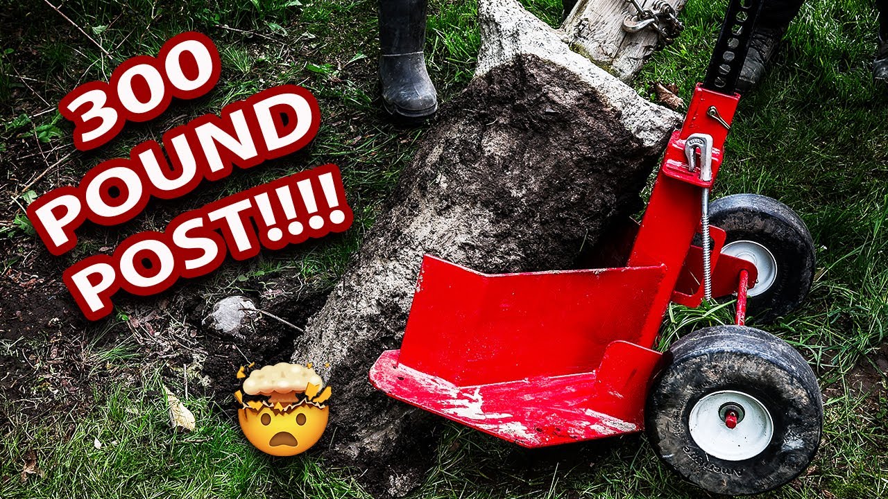 Step-by-Step Fence Removal Using Big Red Post Puller - YouTube