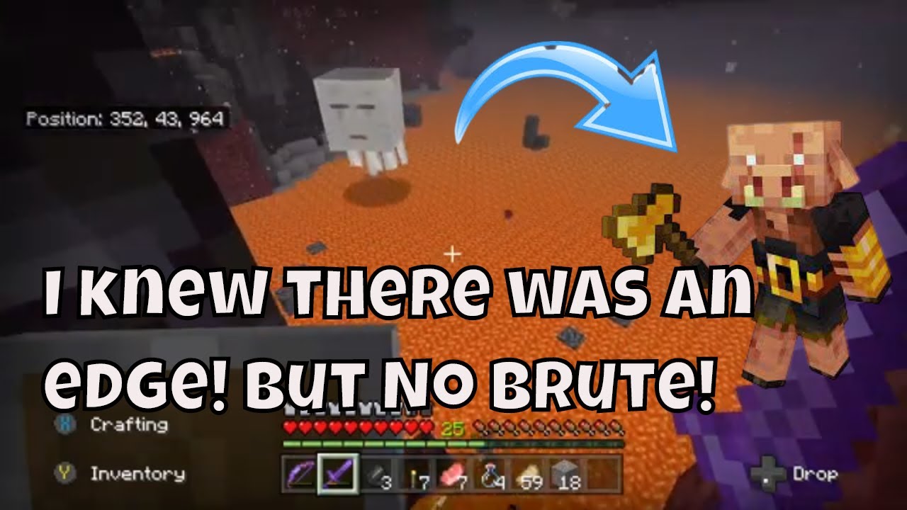 Lost in the Nether looking for a Piglin Brute!! Minecraft update Part 3 ...