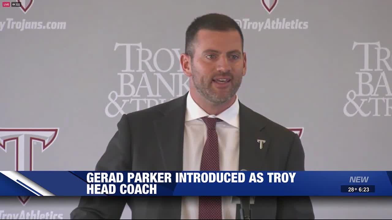 Former Irish OC Gerad Parker introduced as new head coach at Troy - YouTube
