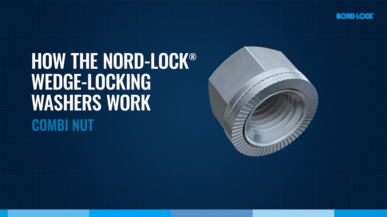 How the Nord-Lock Wedge-Locking Washers Work - Combi Nut - YouTube