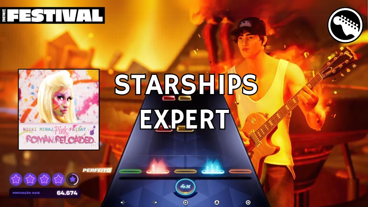 [ FORTNITE FESTIVAL S4 ] STARSHIPS by NICKI MINAJ | 100% EXPERT LEAD ...