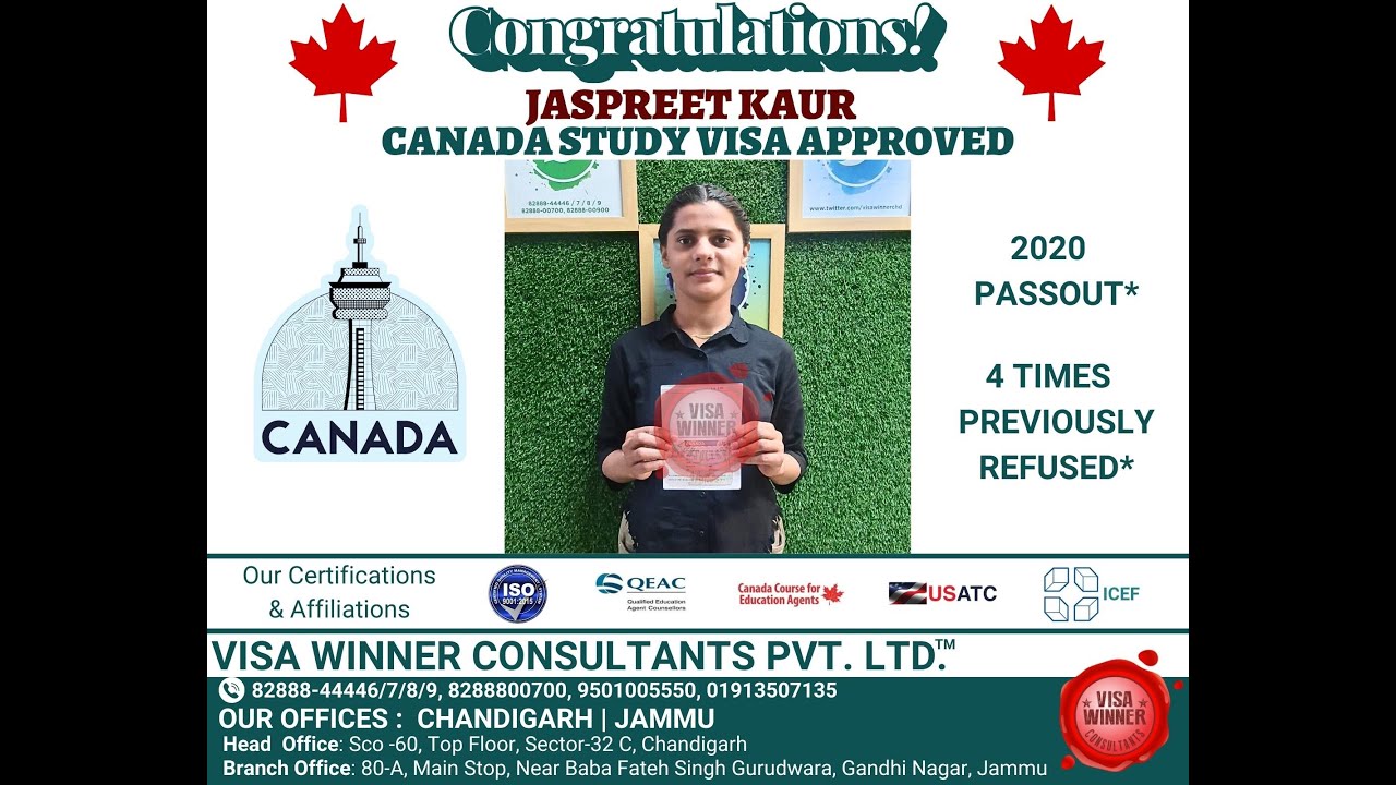 Ms. Jaspreet Kaur || mansa || punjab #canadastudyvisa #visasuccess ...