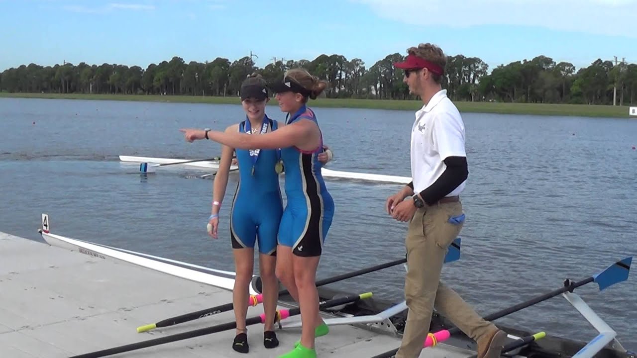Florida Sculling States 2015 - Space Coast Crew -Freshman Double - YouTube