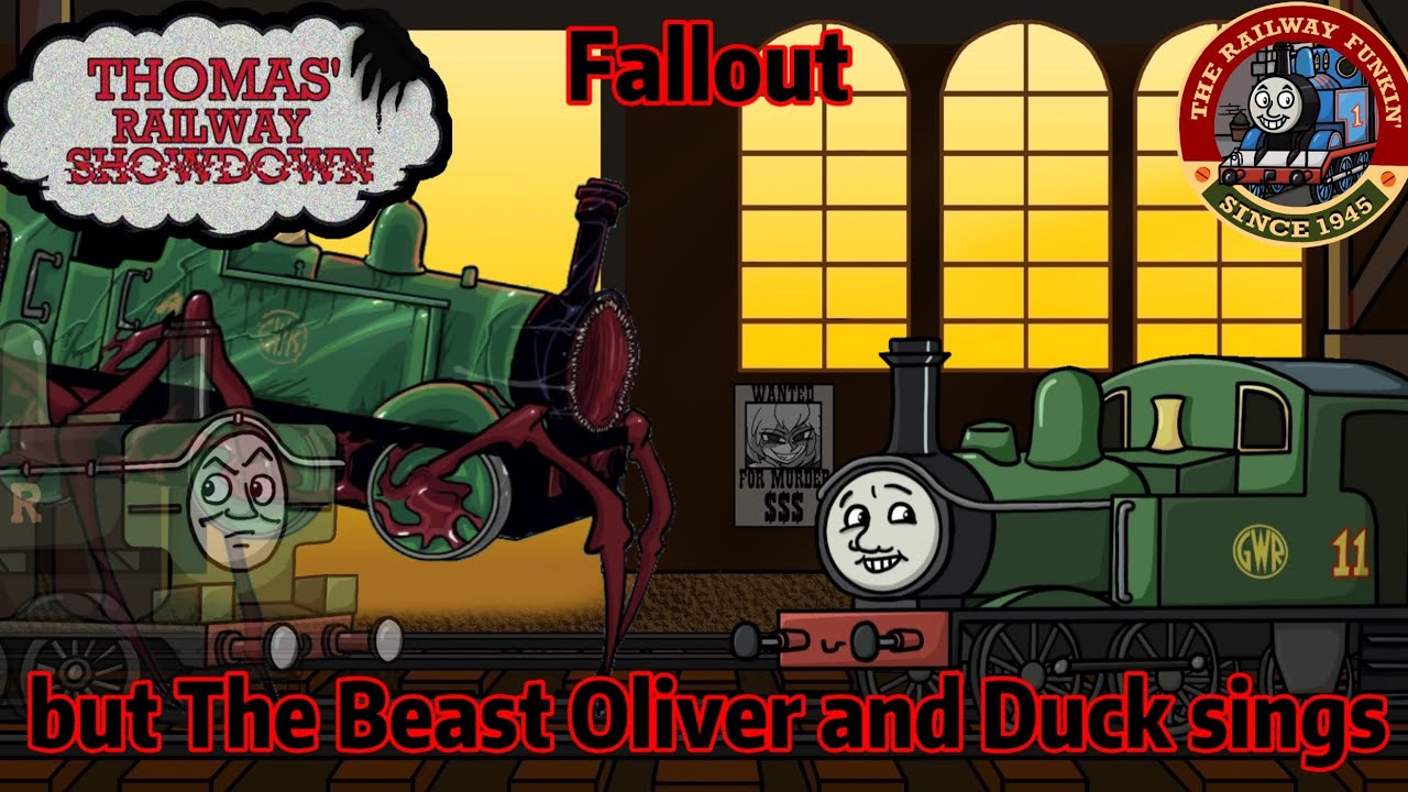 FNF:Fallout but The Beast Oliver and Duck sings (FNF Thomas' Railway ...