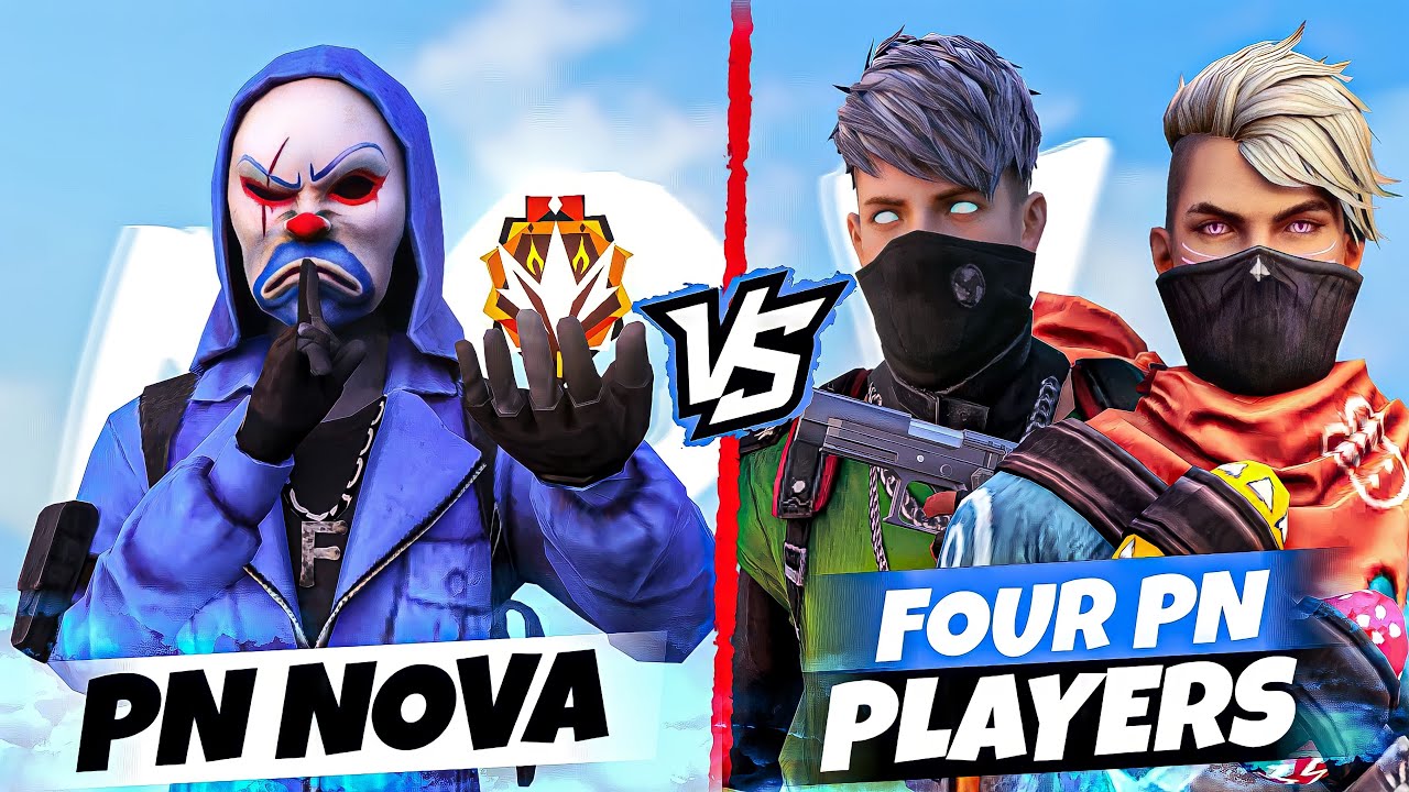 @PRO-NATIONPN NOVA VS 4 PN PLAYERS 😱🔥- INTENSE BATTLE ! CAN I WIN 😡 ...