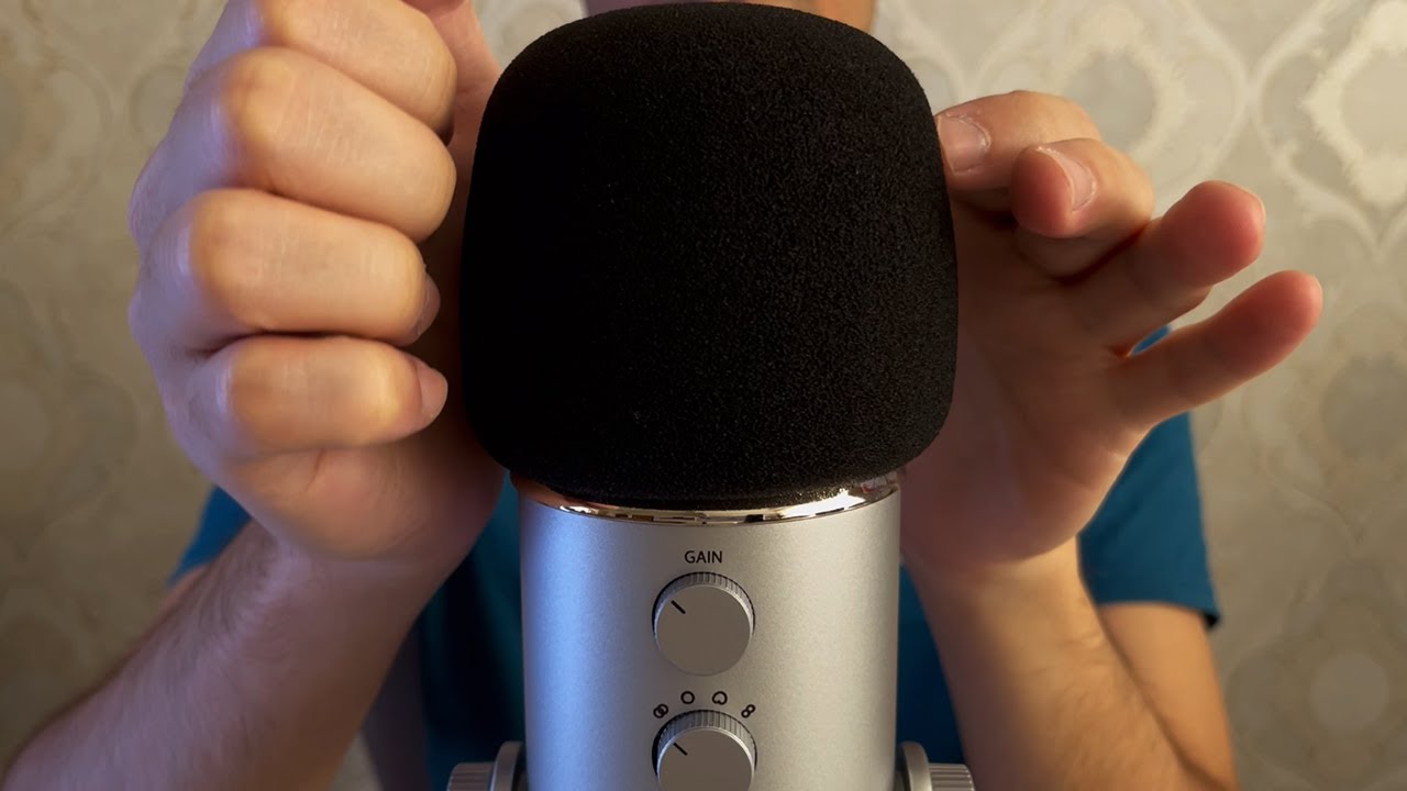 ASMR Slow & Aggressive Mic Scratching, Mic Brushing, Rubbing, Brain ...