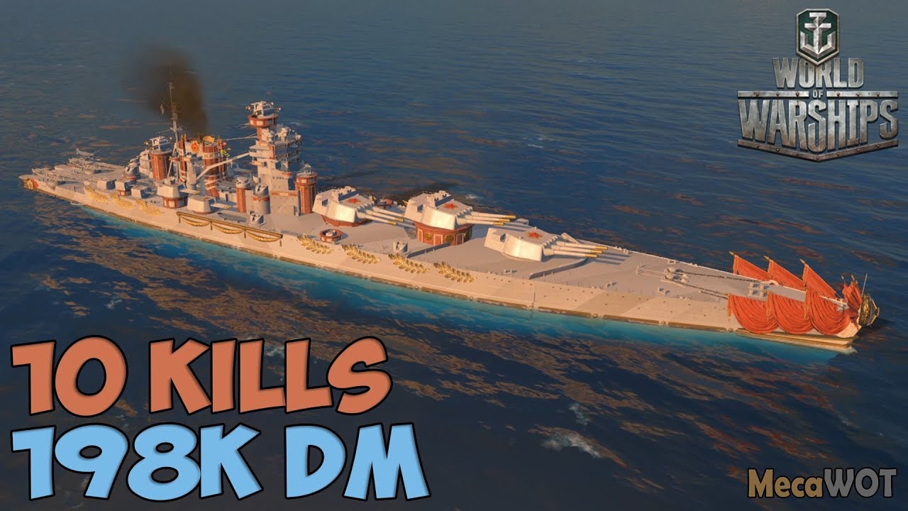 World of WarShips | Lenin | 10 KILLS | 198K Damage - Replay Gameplay ...