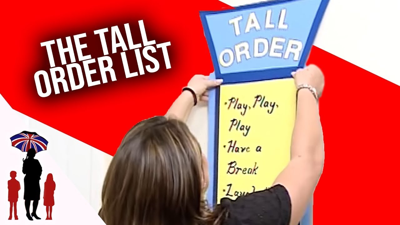 The Tall Order List | Supernanny USA - YouTube