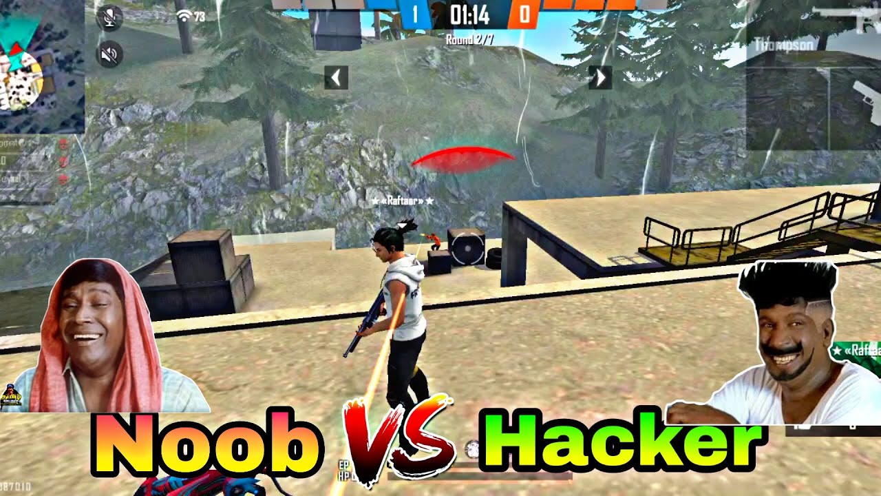 Noob VS Hacker 4 VS 4 Clash squad Ranked Match || Playing with ...