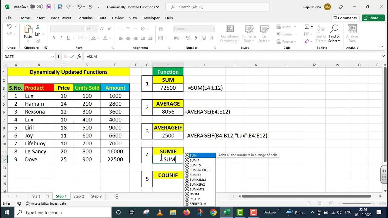 Dynamically Updated Functions - YouTube