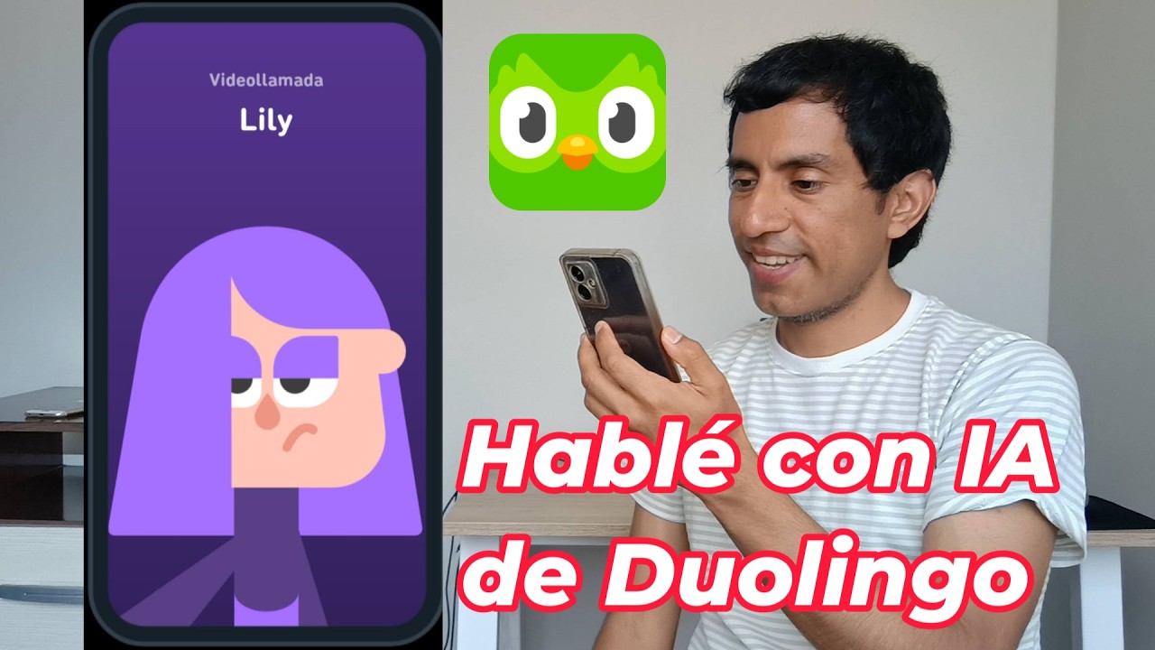Mi 1era videollamada con Lily de Duolingo en inglés - YouTube