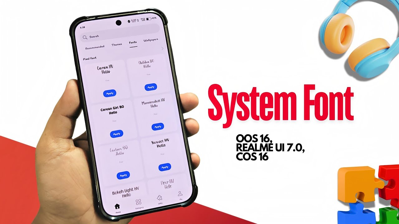 Top 3 System Fonts - Oxygen OS 16 / Realme UI 7.0 / Colour OS 16 ...