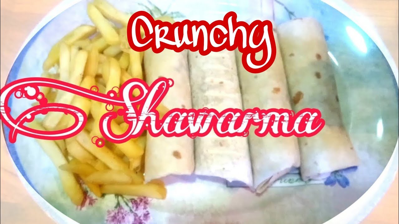 Homemade crunchy shawarma and garlic sauce - YouTube