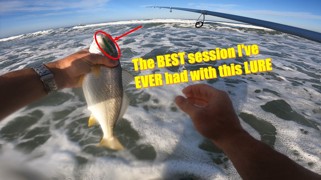 The BEST session I've EVER had with this LURE | Wide Open in the SURF ...
