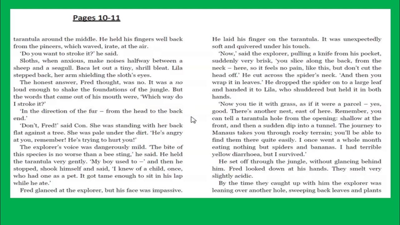 The Explorer -Chapter 19 Tarantulas - YouTube