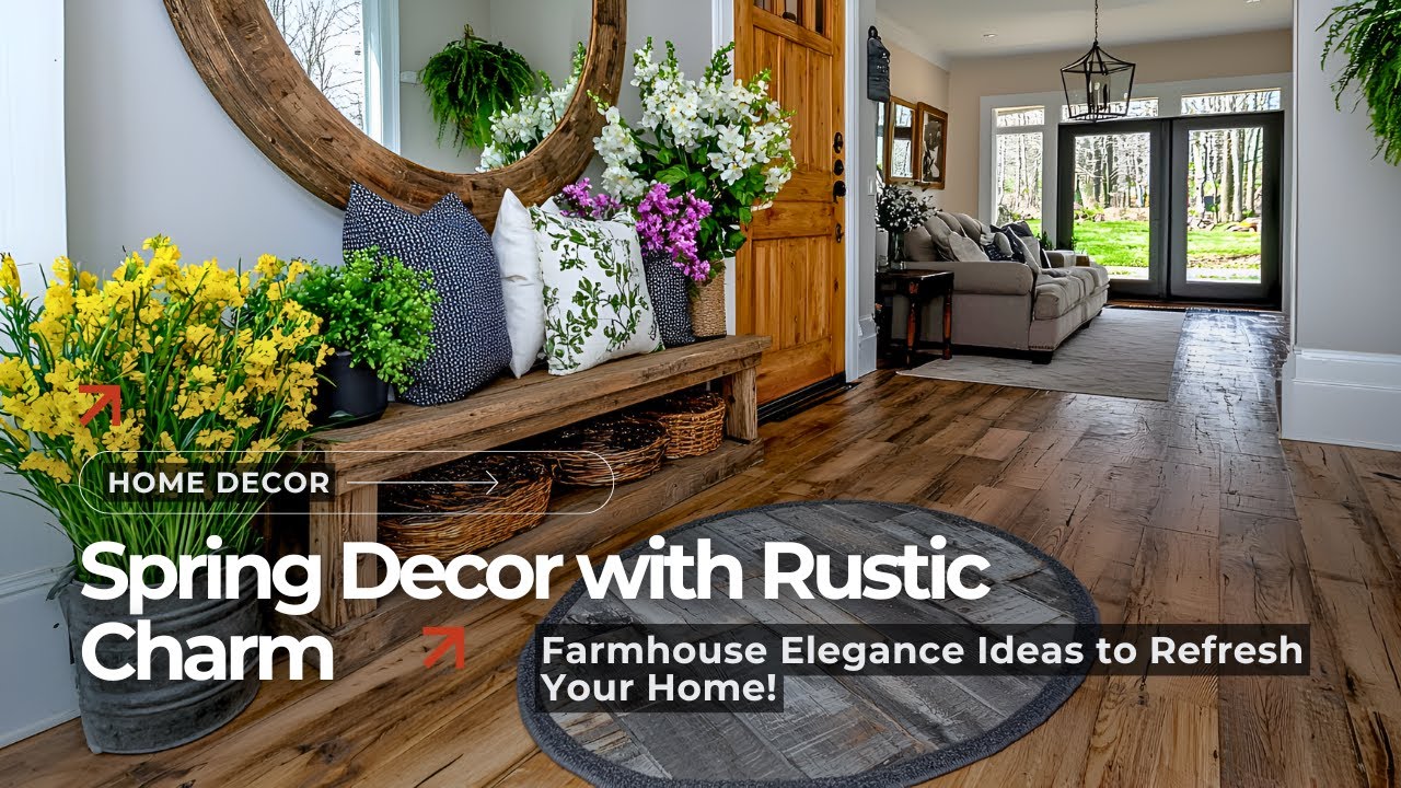 Spring Decor with a Rustic Twist: Farmhouse Charm & Timeless Elegance ...